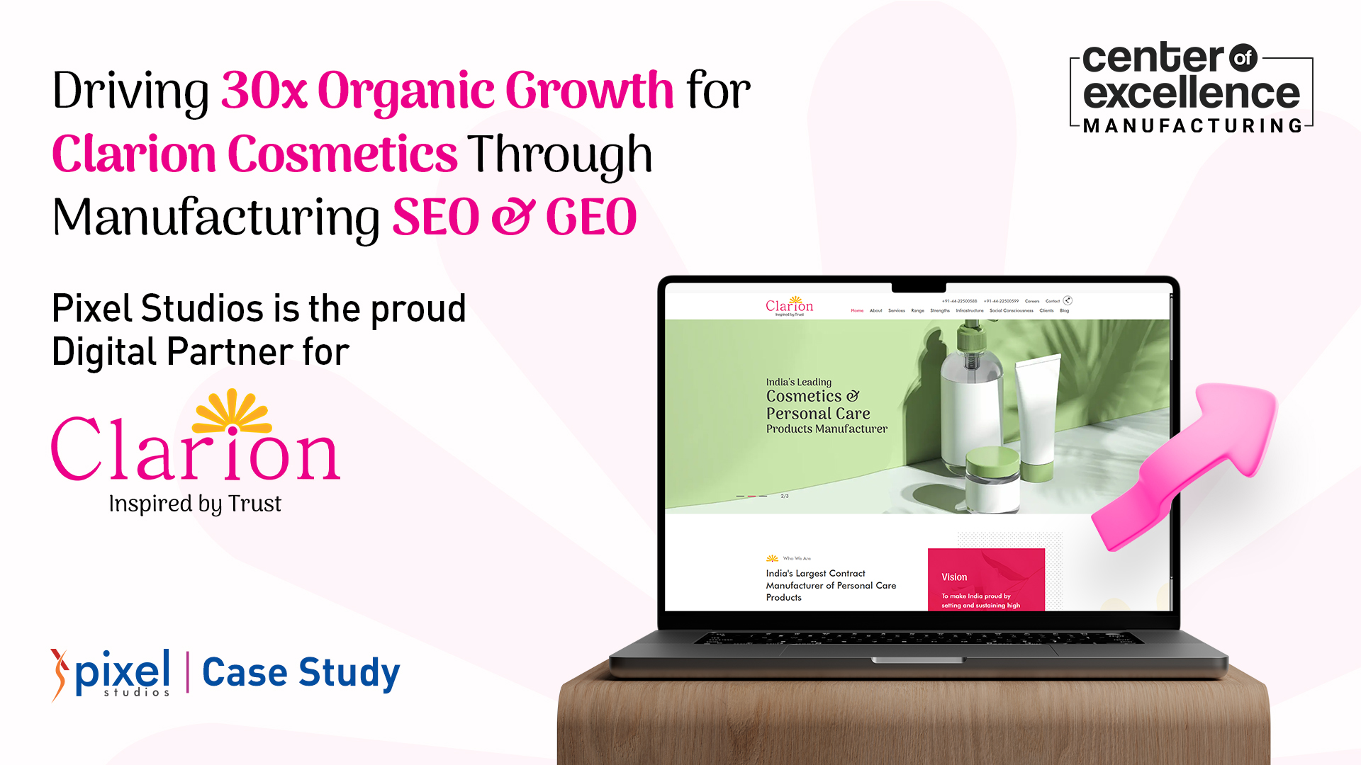 Private Label Cosmetic Manufacturers SEO + GEO Success Story | Pixel ...